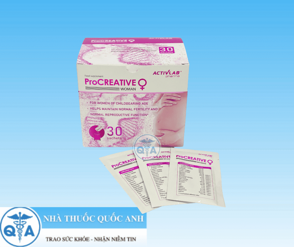 ProCREATIVE Woman - Cải thiện chất lượng tế bào trứng - Nhà Thuốc Quốc Anh
