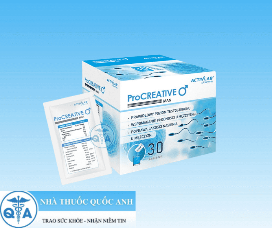 ProCREATIVE Man - Cải thiện chất lượng tinh trùng - Nhà Thuốc Quốc Anh