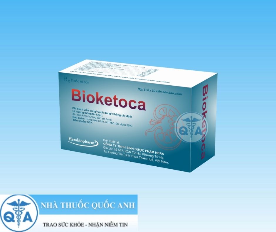 Thuốc Bioketoca - Điều trị rối loạn chuyển hóa protein - Nhà Thuốc Quốc Anh
