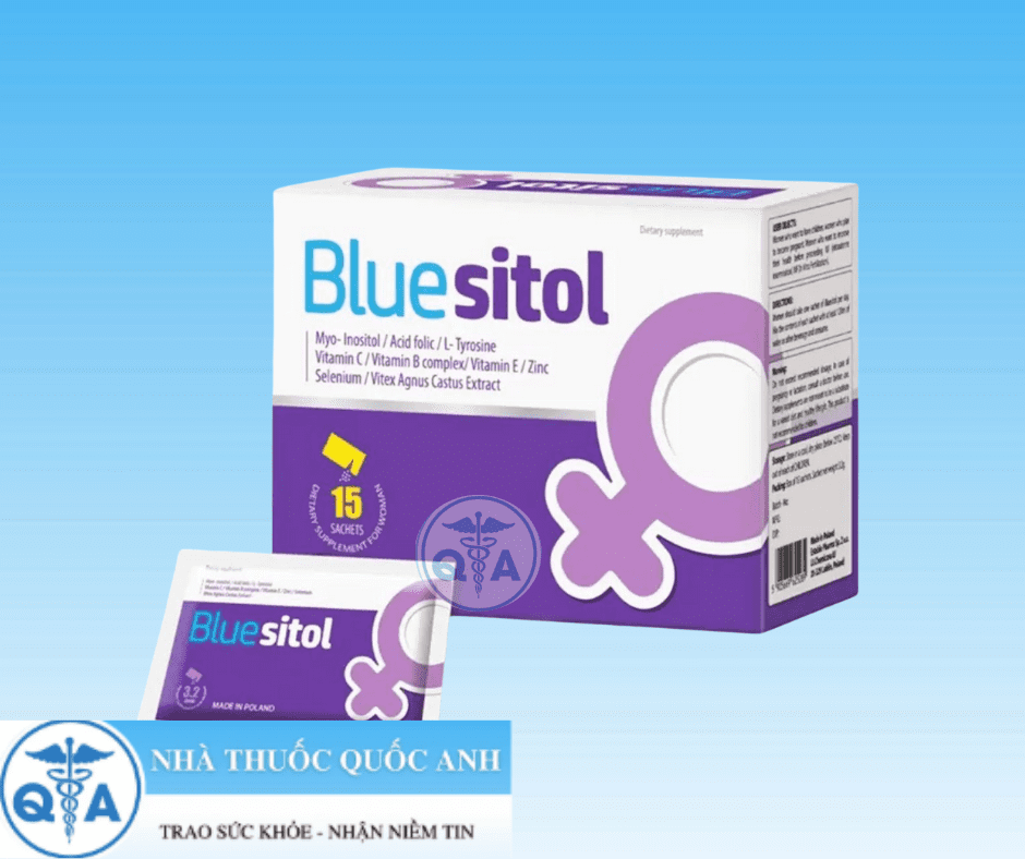 Bluesitol - Tăng cường sức khỏe sinh sản nữ (Hộp 15 gói)