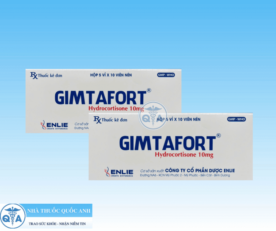 Thuốc GIMTAFORT - Điều trị suy vỏ thượng thận - Nhà Thuốc Quốc Anh